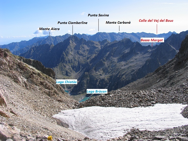 Cima di Brocan 3054 m - Via normale