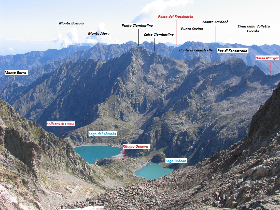 Cima di Brocan 3054 m - Via normale